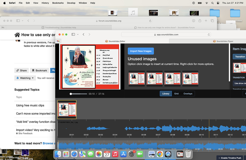 How to use only one image for entire show? - Soundslides Forum